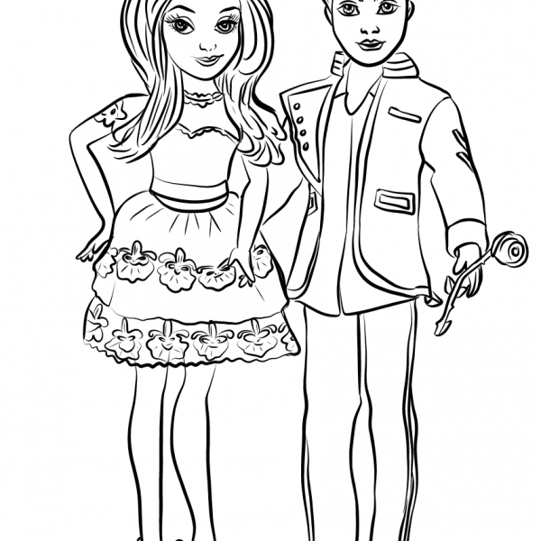 Uma from Descendants 2 Coloring Pages Printable for Kids - Free ...
