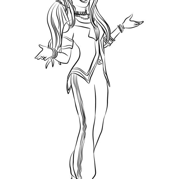 Uma from Descendants 2 Coloring Pages Printable for Kids - Free ...