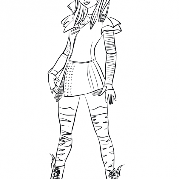 Uma from Descendants 2 Coloring Pages Printable for Kids - Free ...