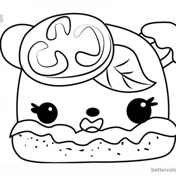 Num Noms Coloring Pages Series 2 Pickly Go-Go - Free Printable Coloring ...