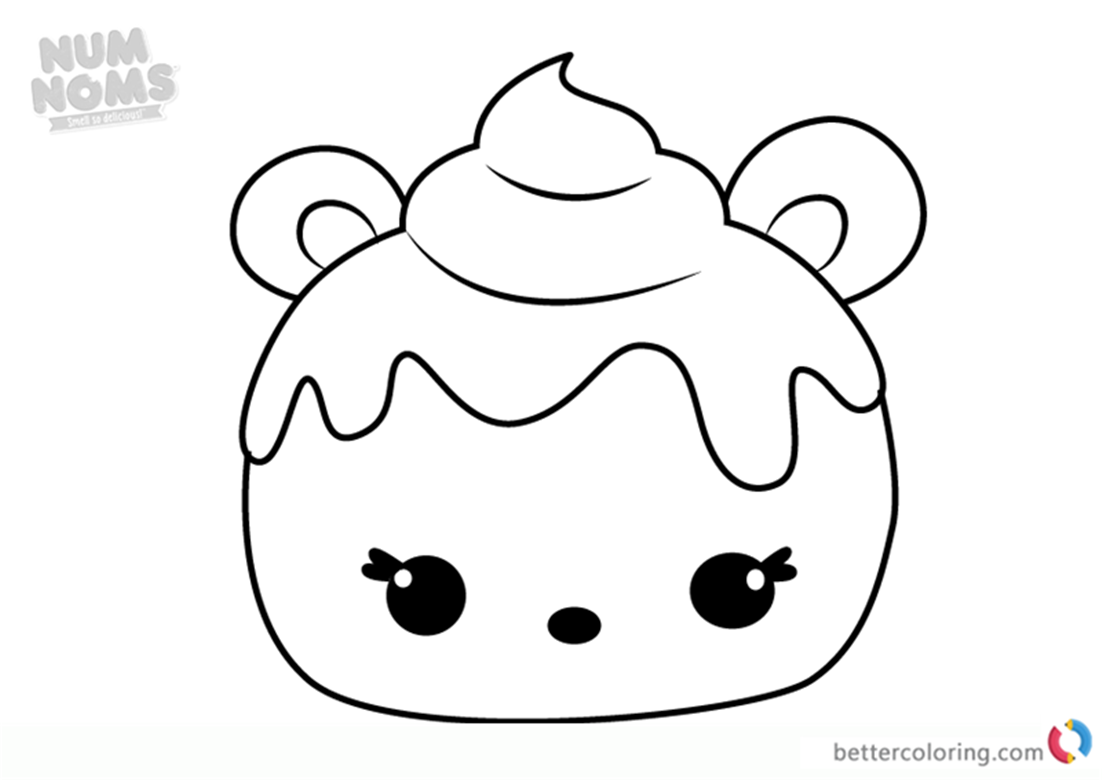 Mint Berry Num Noms Coloring Pages Series 2 - Free Printable Coloring Pages