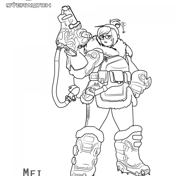 Soldier 76 from Overwatch Coloring Pages - Free Printable Coloring Pages