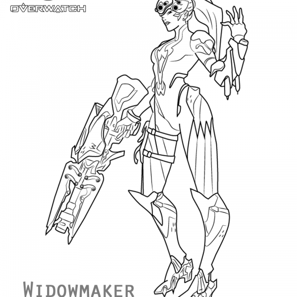 Reaper from Overwatch Coloring Pages - Free Printable Coloring Pages