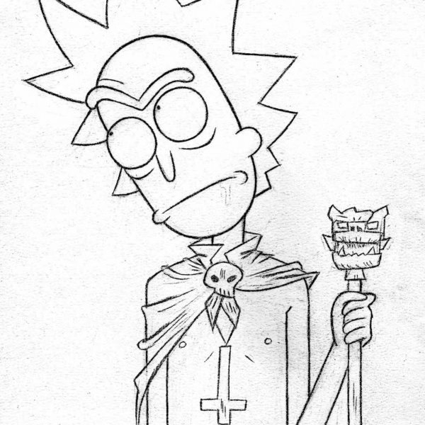 Draw Rick From Rick And Morty Coloring Pages - Free Printable Coloring ...