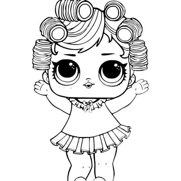 LOL Surprise Doll Coloring Pages Miss Baby - Free Printable Coloring Pages
