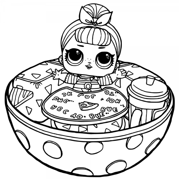 LOL Surprise Doll Coloring Pages LUXE - Free Printable Coloring Pages