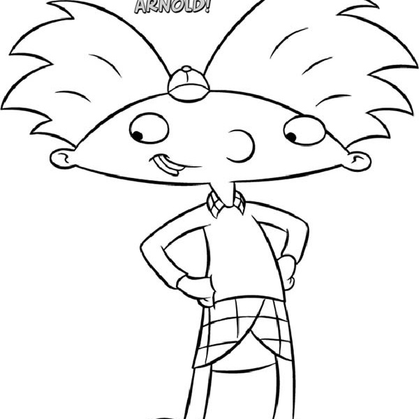 Hey Arnold Coloring Pages Enjoy Music - Free Printable Coloring Pages