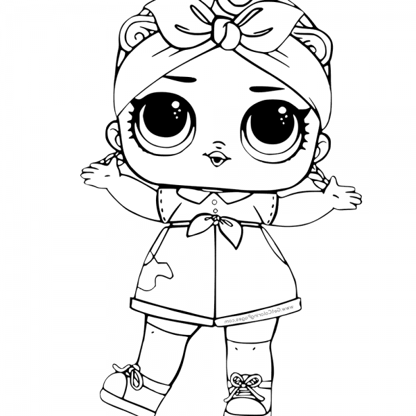 LOL Surprise Doll Coloring Pages Hoops mvp Glitter - Free Printable ...