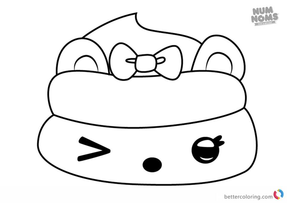 Num Coloring Noms Pages Kolorowanki Froyo Printable Print Kids Nom ...