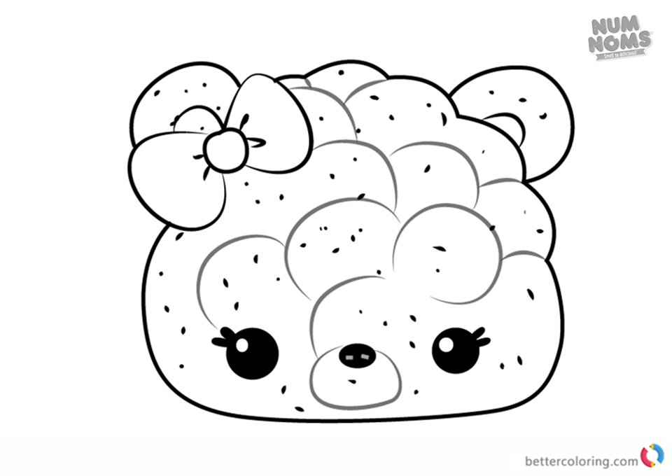 Num Noms Coloring Pages Series 1 Pina Gummy - Free Printable Coloring Pages
