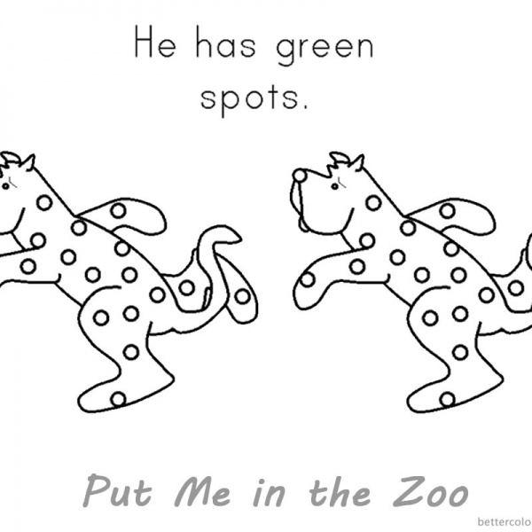 Put Me in the Zoo Coloring Pages - Free Printable Coloring Pages