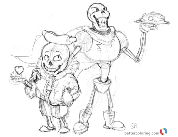 Undertale coloring pages sketch - Free Printable Coloring Pages