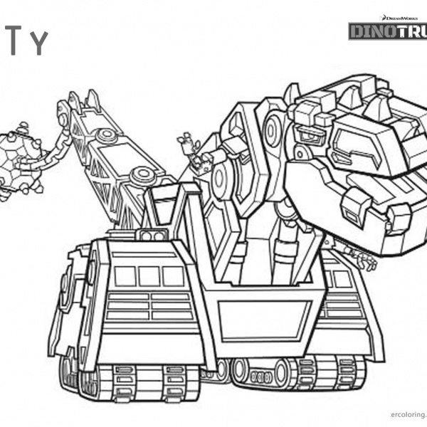 Dinotrux coloring pages D-Structs and Skrap-it - Free Printable ...
