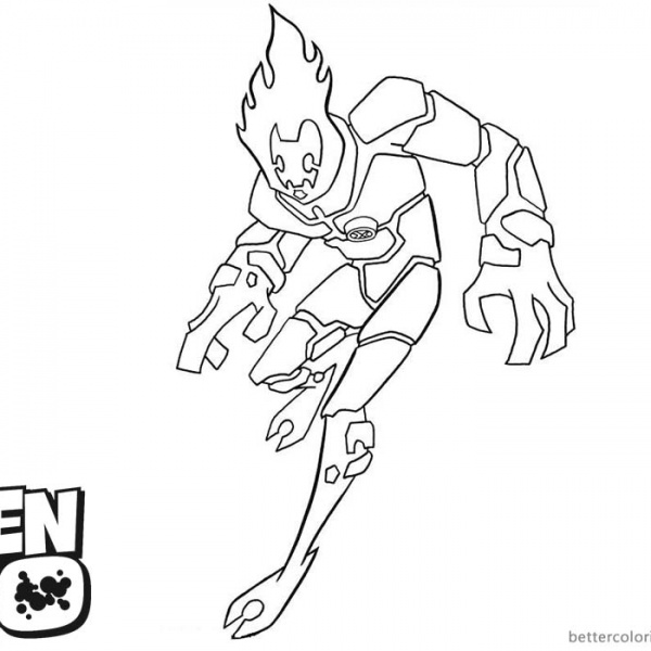 Ben 10 Coloring Pages - Free Printable Coloring Pages