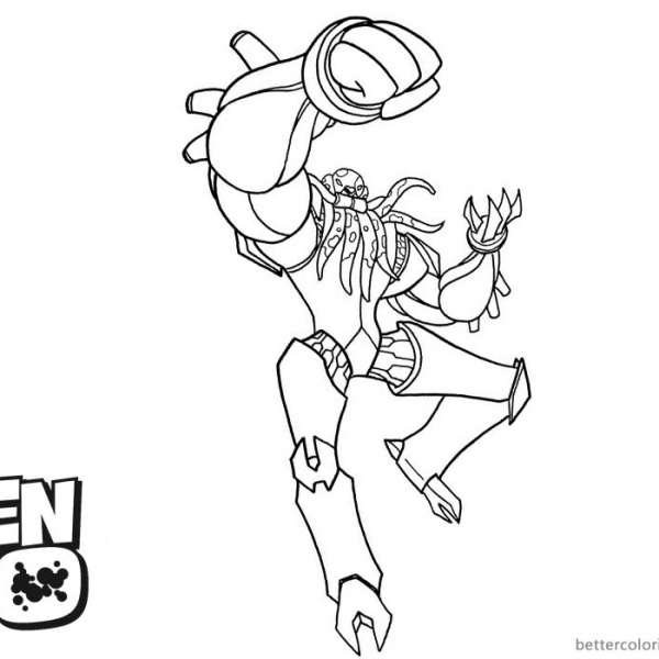 Xlr8 Ben 10 Coloring Pages