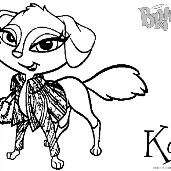 Bratz Coloring Pages Petz Doll Shae - Free Printable Coloring Pages
