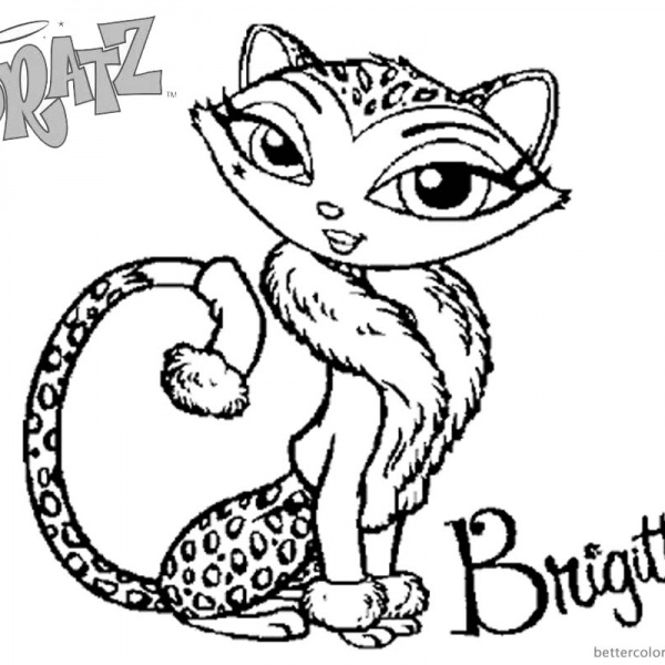 Bratz Coloring Pages Kali Petz Doll - Free Printable Coloring Pages