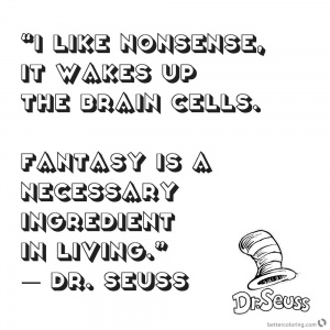 Dr Seuss Quote Coloring Pages - Free Printable Coloring Pages