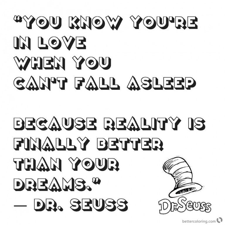 Dr Seuss Quote Coloring Pages - Free Printable Coloring Pages