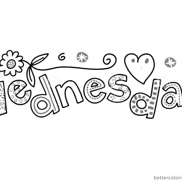 Wacky Wednesday Coloring Pages - Free Printable Coloring Pages
