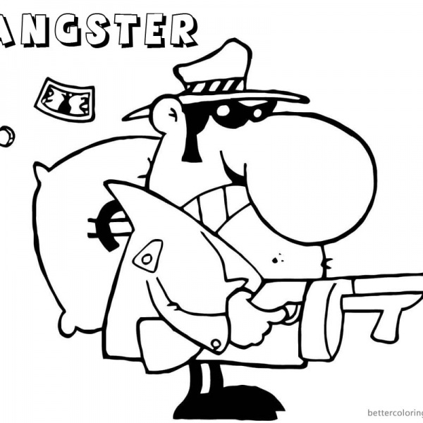 Gangster Coloring Pages - Free Printable Coloring Pages