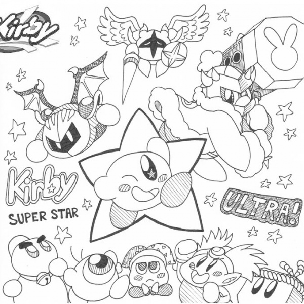 Kirby Coloring Pages Concept Art Kood Waddle Dee Abilities - Free ...