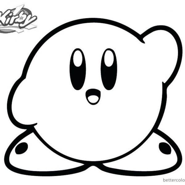 Kirby Coloring Pages Fighting Drawing - Free Printable Coloring Pages