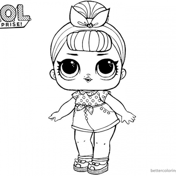LOL Surprise Coloring Pages Queen bee - Free Printable Coloring Pages