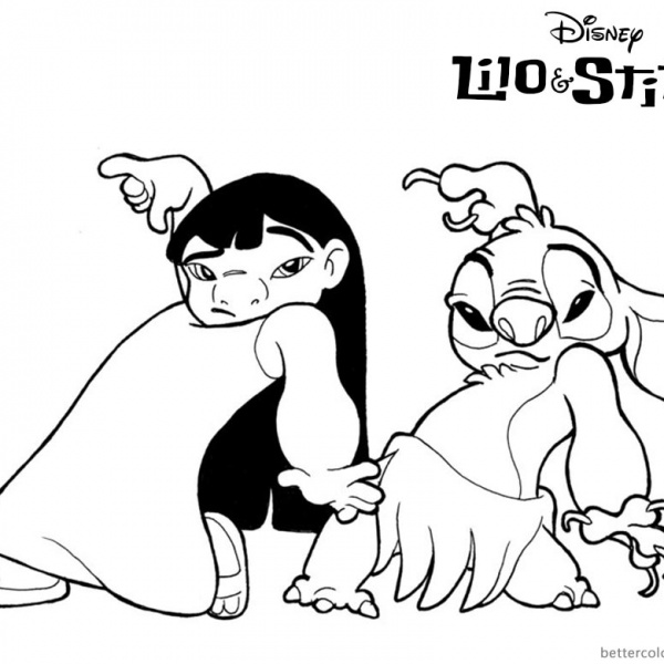 Lilo and Stitch Coloring Pages Math Problem and Paint Number Worksheet ...