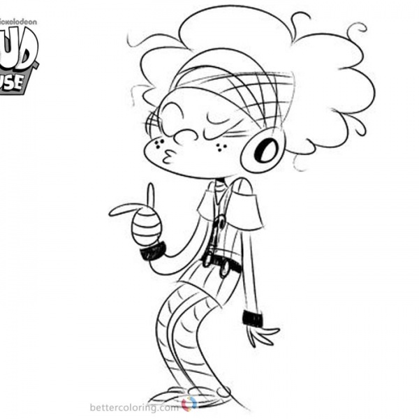 Loud House Coloring Pages How to Draw Lynn - Free Printable Coloring Pages