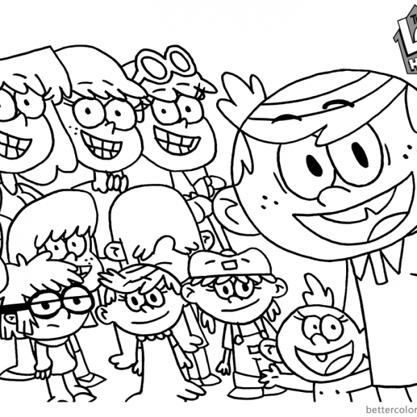 The Loud House Coloring Pages - Free Printable Coloring Pages