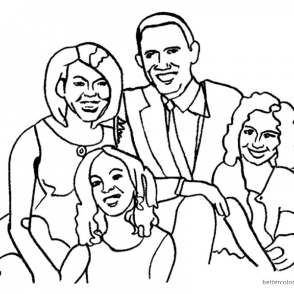 Michelle Obama Coloring Pages - Free Printable Coloring Pages