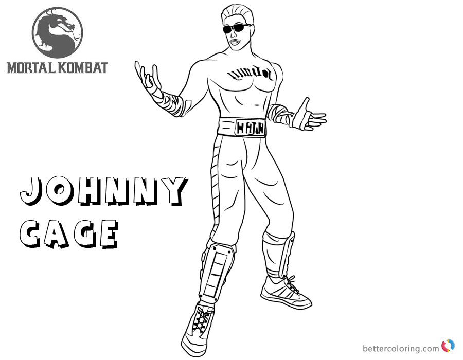 Rain Mortal Kombat Coloring Pages