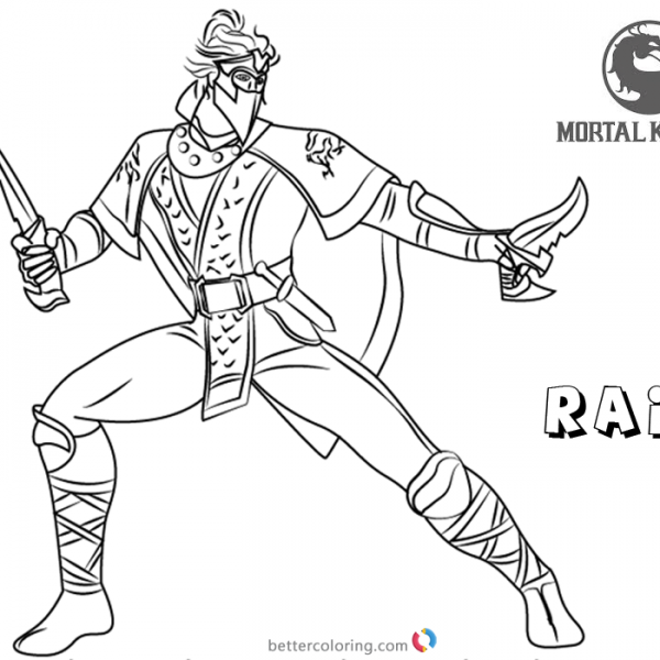 Mortal Kombat Noob Saibot Coloring Pages