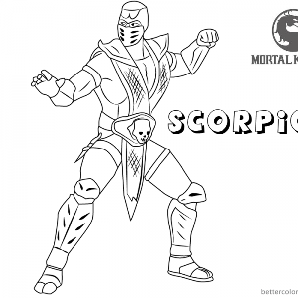 Mortal Kombat Coloring Pages - Free Printable Coloring Pages