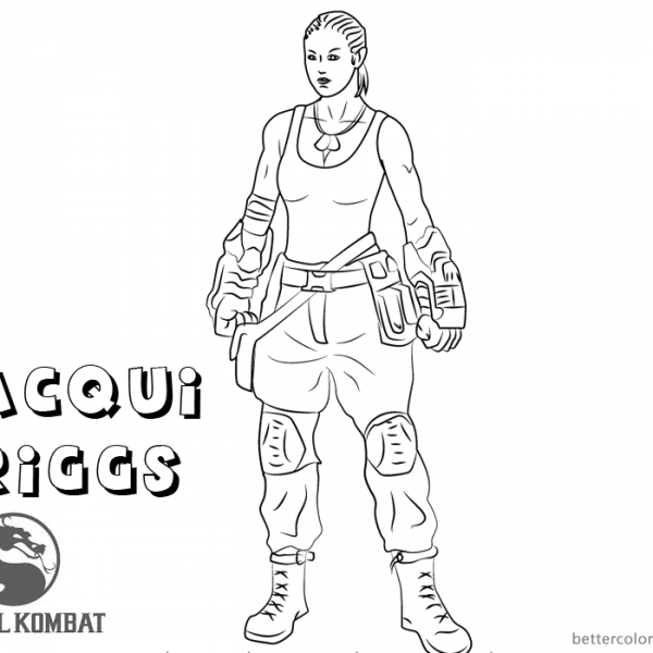 Mortal Kombat Coloring Pages Kitana - Free Printable Coloring Pages