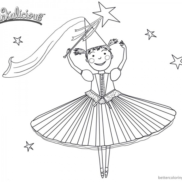 Pinkalicious Coloring Pages Lineart - Free Printable Coloring Pages