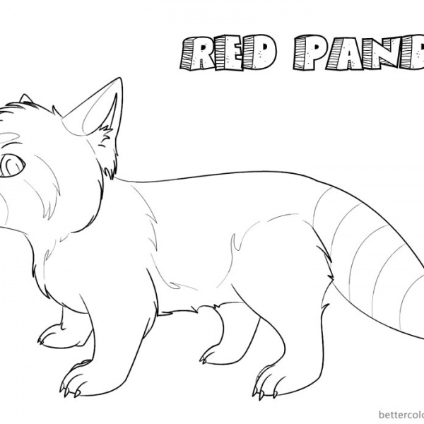 Red Panda Coloring Pages - Free Printable Coloring Pages