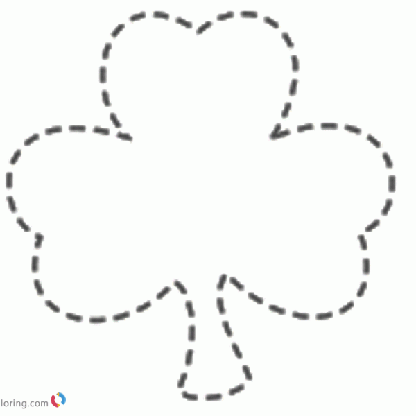 Shamrock Coloring Pages Fancy Doodles - Free Printable Coloring Pages
