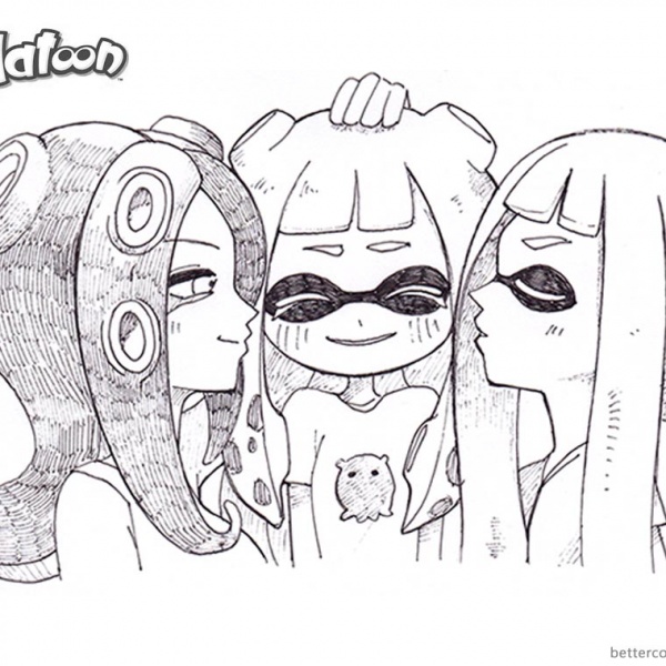 Splatoon Coloring Pages - Free Printable Coloring Pages