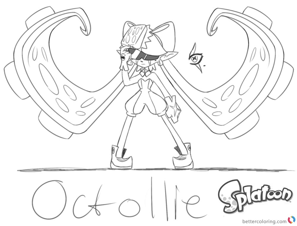 Splatoon 2 Coloring Pages Mindcontrolled Callie Free Printable Splatoon 2 Coloring Pages Mindcontrolled Callie Free Printable