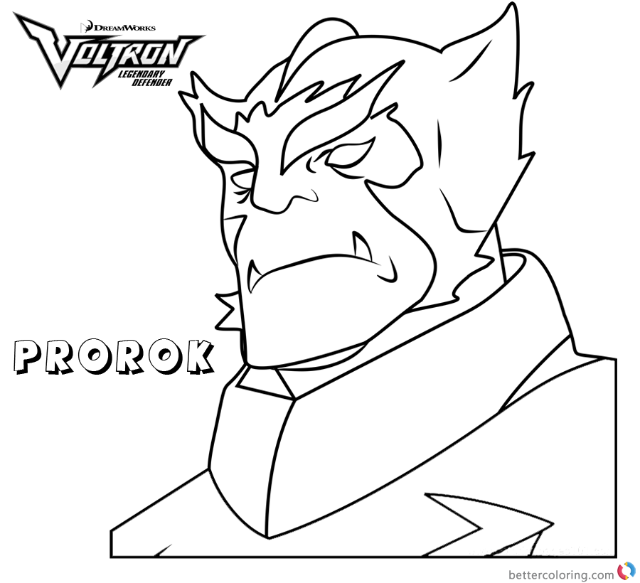 Voltron Coloring Pages Commander Prorok - Free Printable Coloring Pages