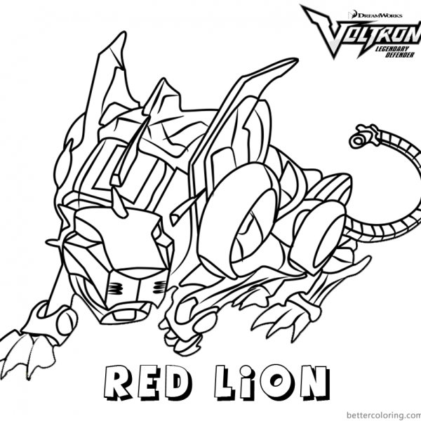 Voltron Coloring Pages Voltron - Free Printable Coloring Pages