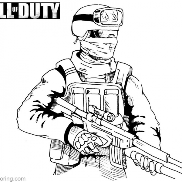 Call of Duty Ghost Coloring Pages - Free Printable Coloring Pages