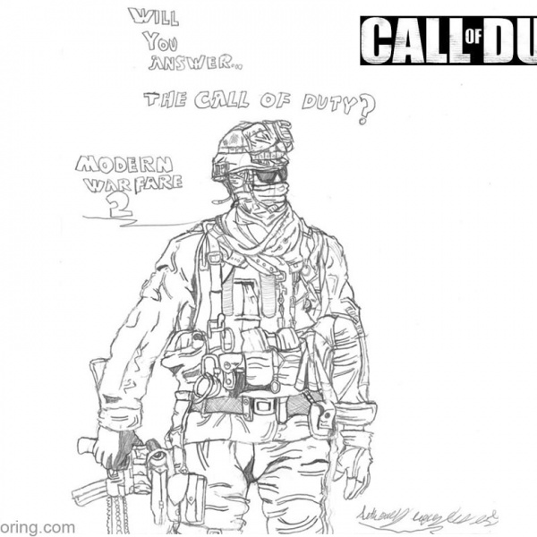 Call of Duty Ghost Coloring Pages - Free Printable Coloring Pages