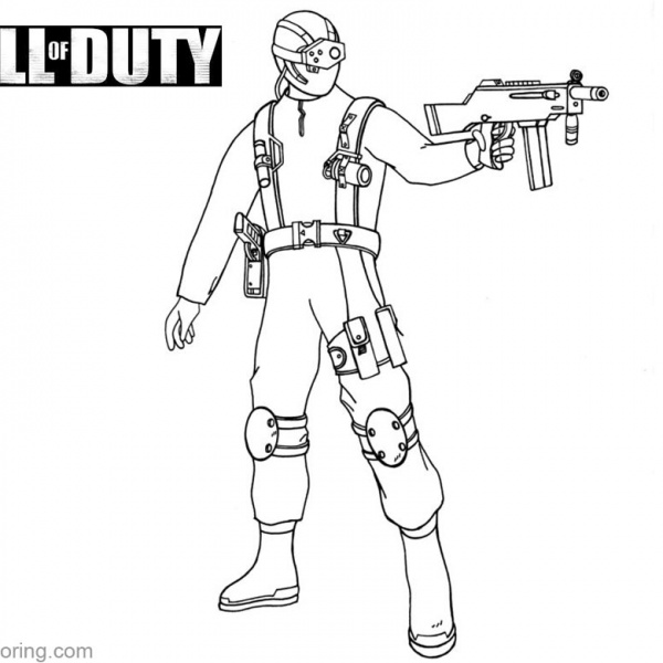 Call of Duty Coloring Pages Black OPS 2 - Free Printable Coloring Pages