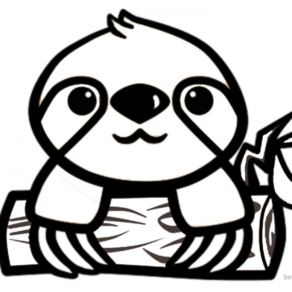 Sloth Coloring Pages - Free Printable Coloring Pages
