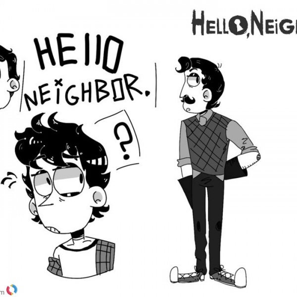 Hello Neighbor Coloring Pages The Player Nicky and Mr Peterson - Free ...