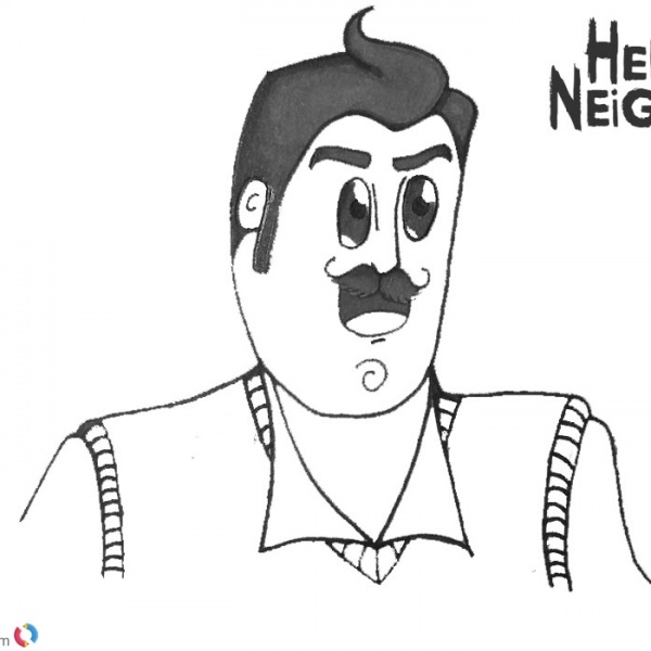 Hello Neighbor Coloring Pages - Free Printable Coloring Pages