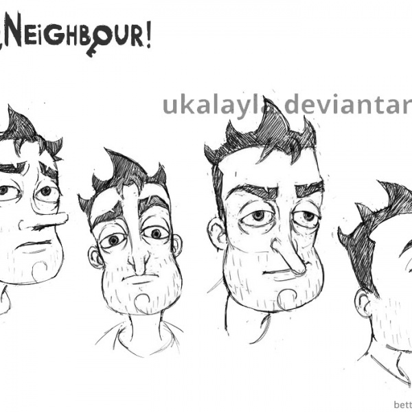 Hello Neighbor Coloring Pages Player and Neighbor - Free Printable ...